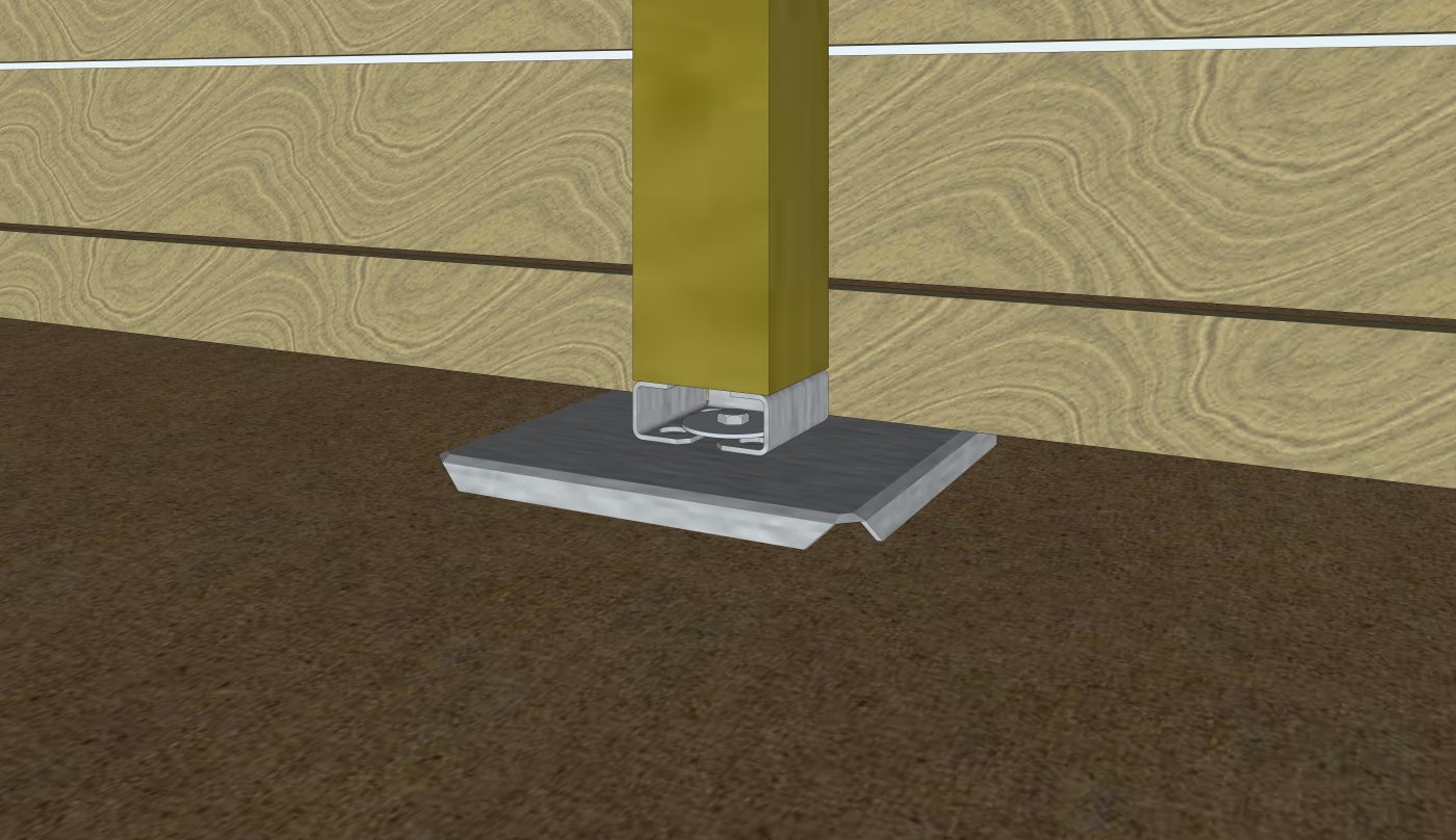 Emb 250-F® base plate for foundation screws