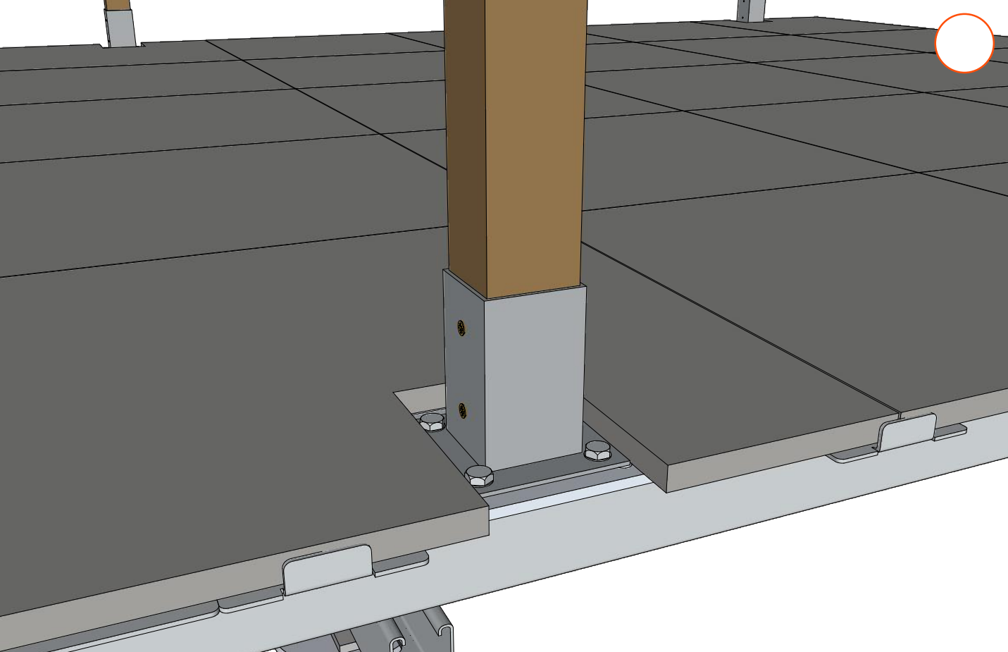 Mise en œuvre de dalles minérales sur structure en métal